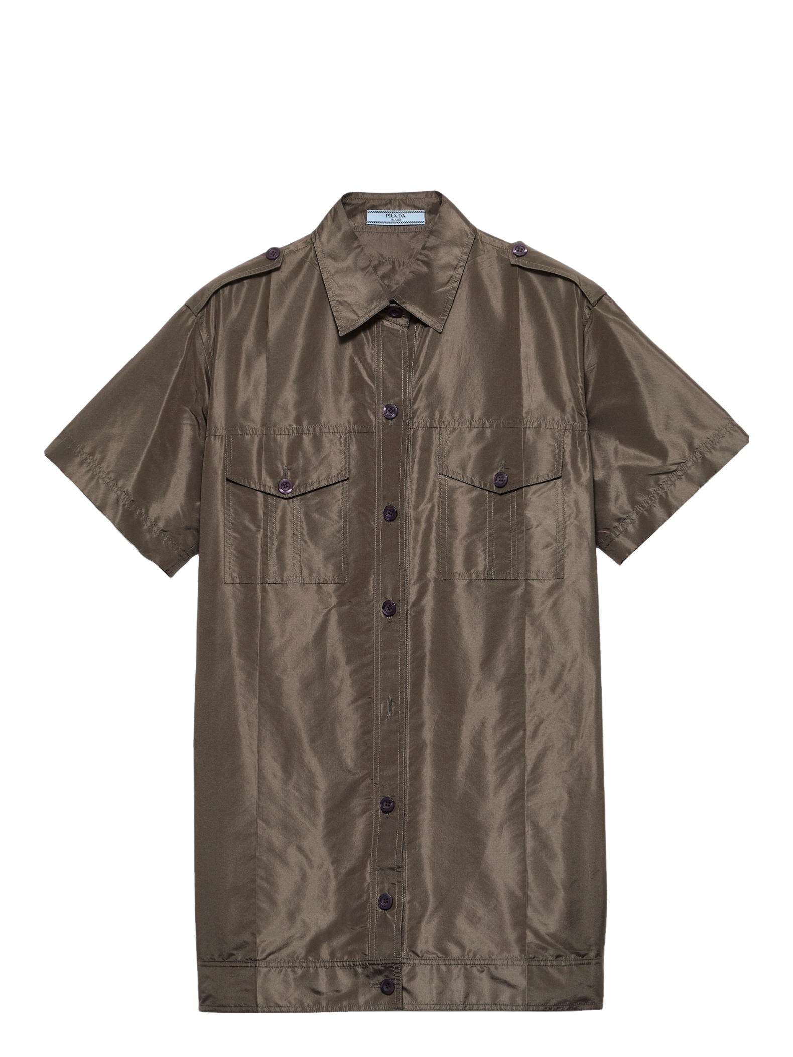 PRADA Prada Short Sleeve Taffeta Shirt